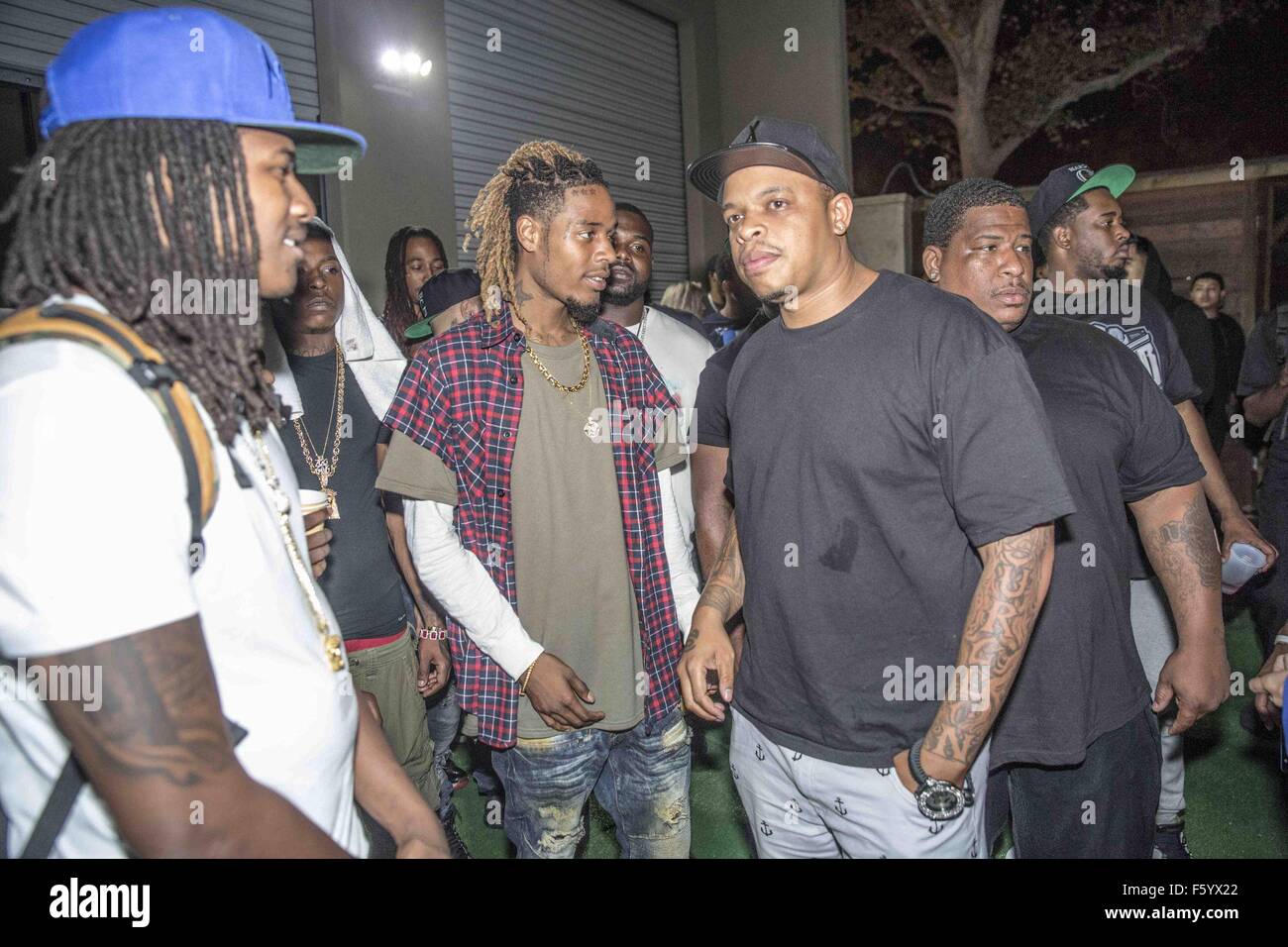 Record Breaking Artist Fetty Wap is seen with Rapper Curtis Young, the ...