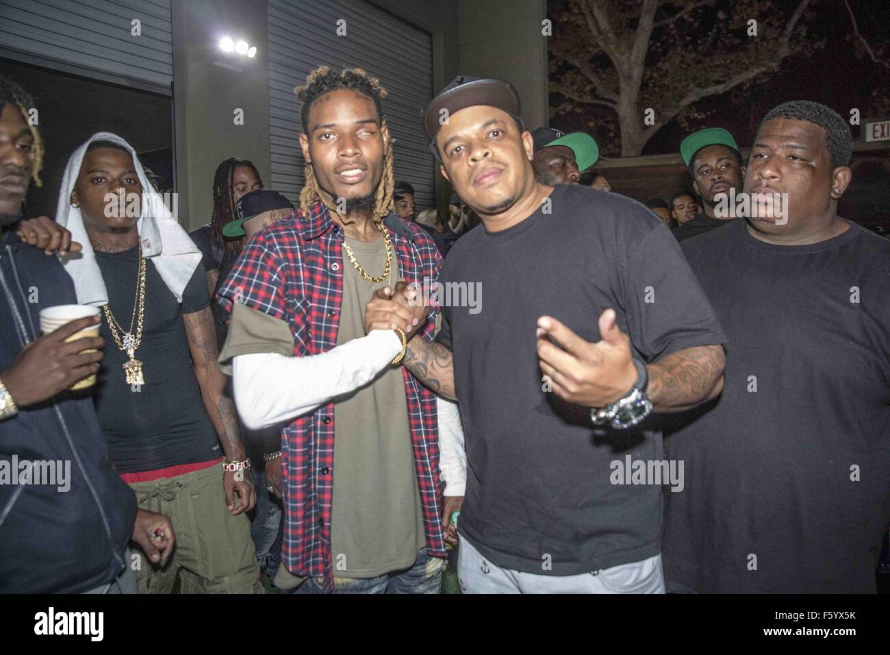 Record Breaking Artist Fetty Wap is seen with Rapper Curtis Young, the ...