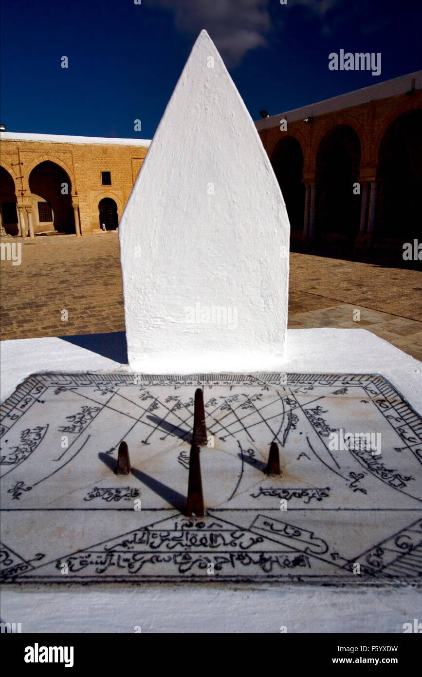 sun dial Great Mosque of Kairouan Tunisia the fourth most sacred place ...