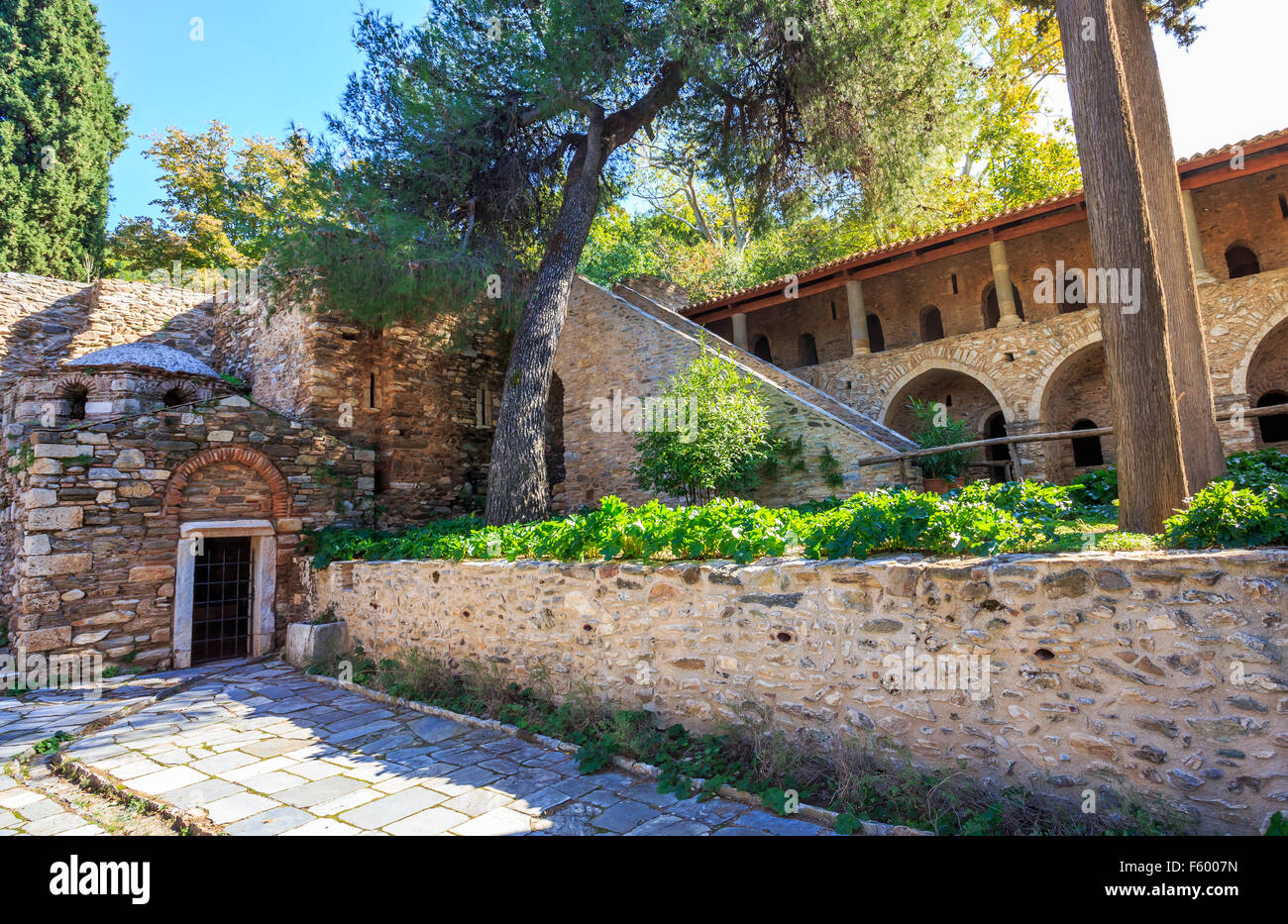 byzantine monastery in Kaisariani, Athens Stock Photo - Alamy