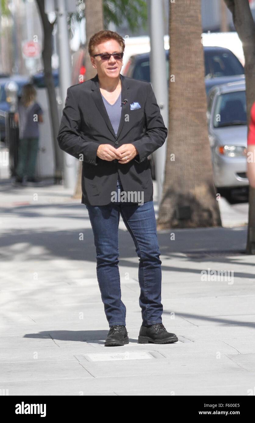 Ross King films his show on location in Beverly Hills Featuring: Ross ...