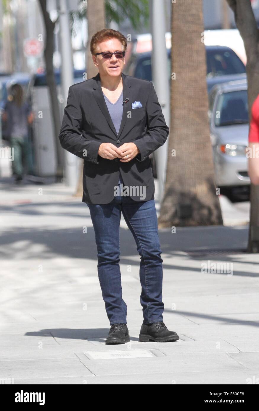 Ross King films his show on location in Beverly Hills Featuring: Ross ...