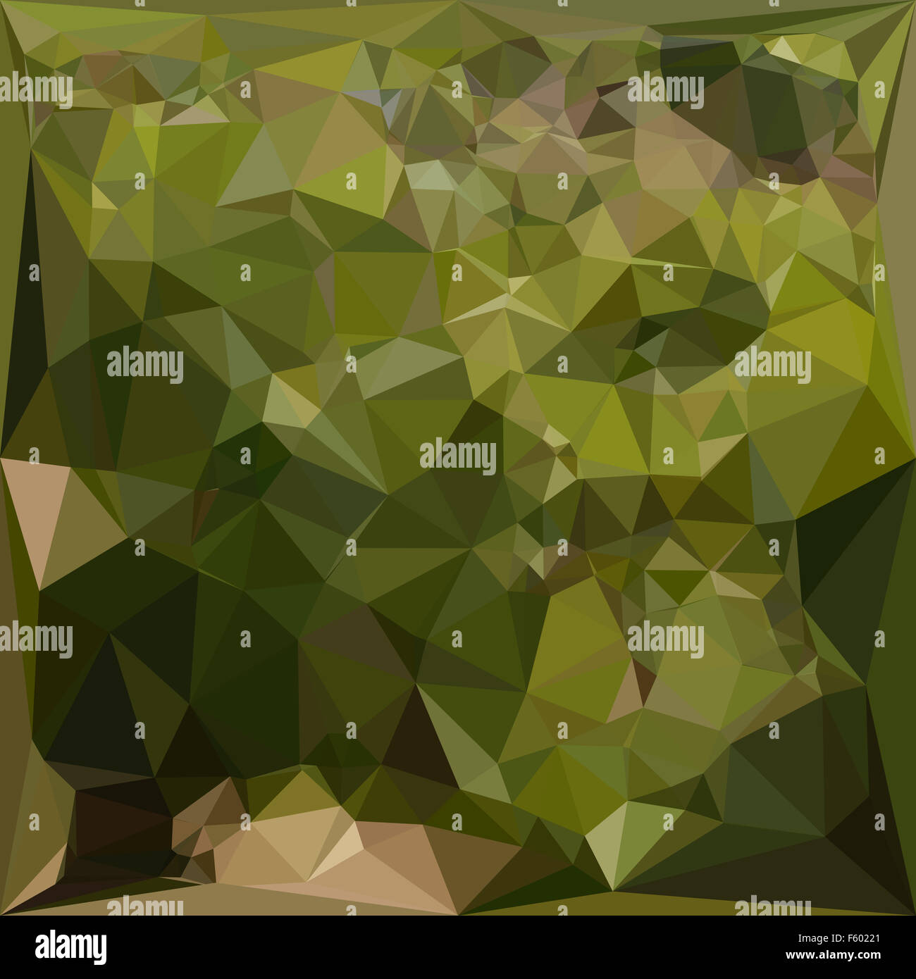 Low polygon style illustration of an olive green abstract geometric ...