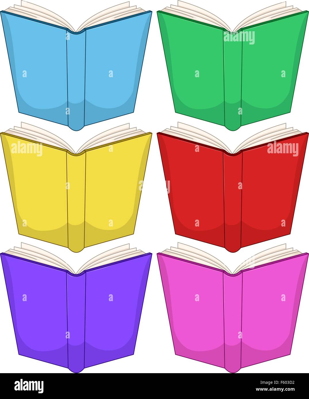 Vector illustration of colorful books pack Stock Vector Image & Art - Alamy