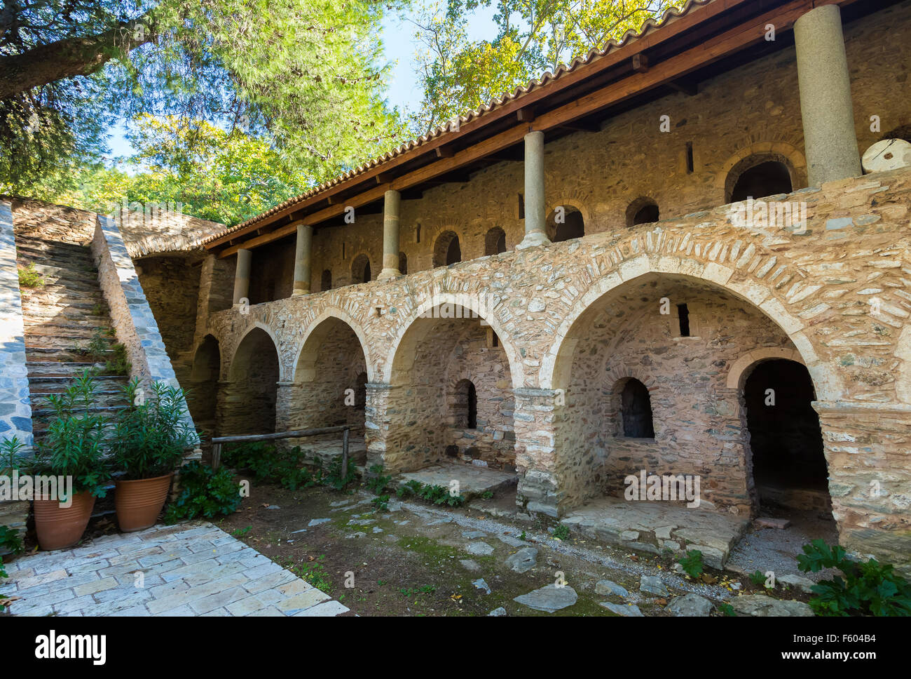 byzantine monastery in Kaisariani, Athens Stock Photo - Alamy