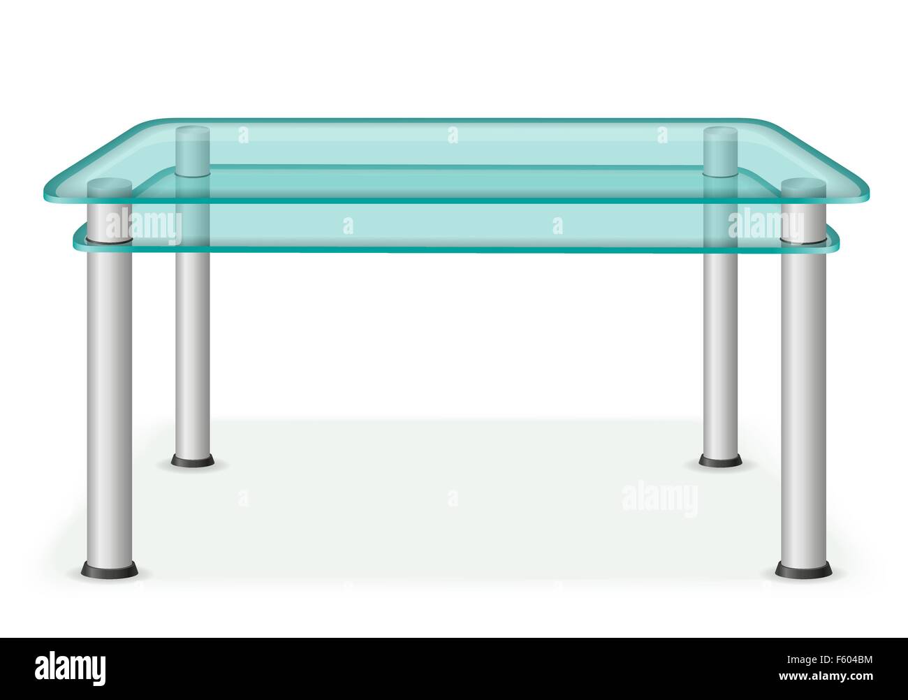 glass table furniture vector illustration isolated on white background ...