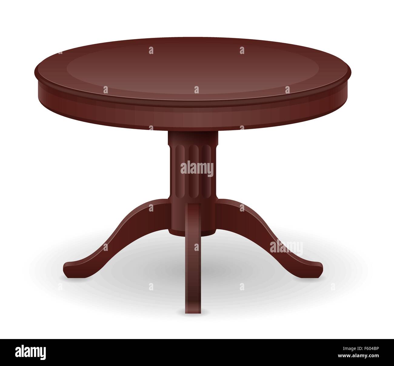 wooden table furniture vector illustration isolated on white background ...