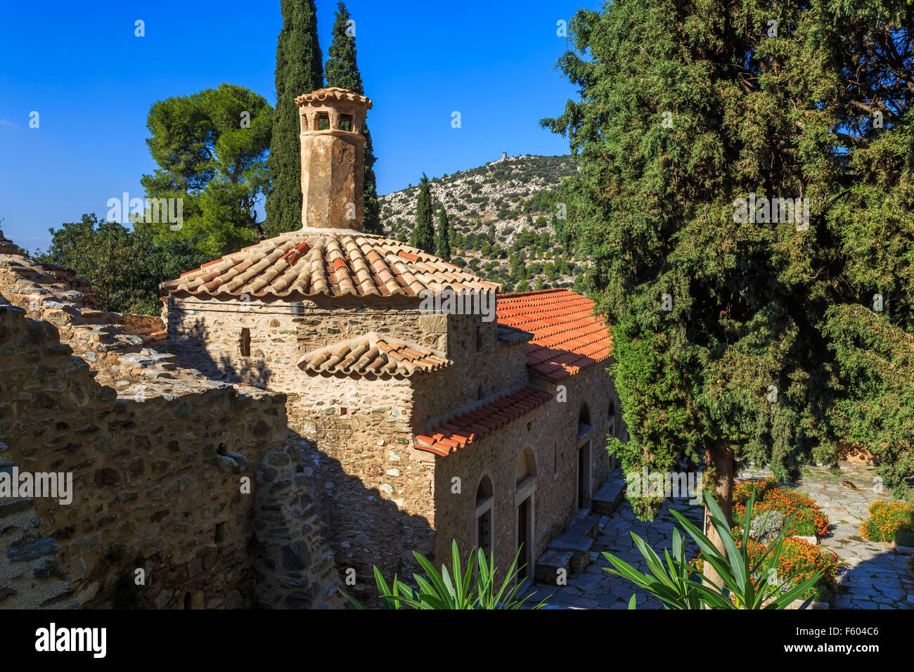 byzantine monastery in Kaisariani, Athens Stock Photo - Alamy