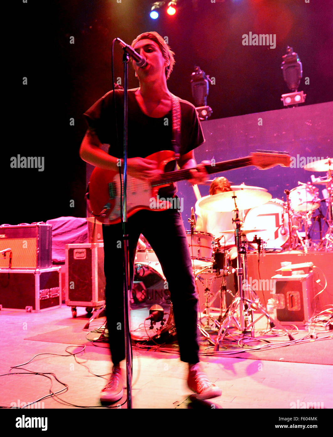 Bad Suns supporting The Neighbourhood in concert at The Fillmore Miami ...