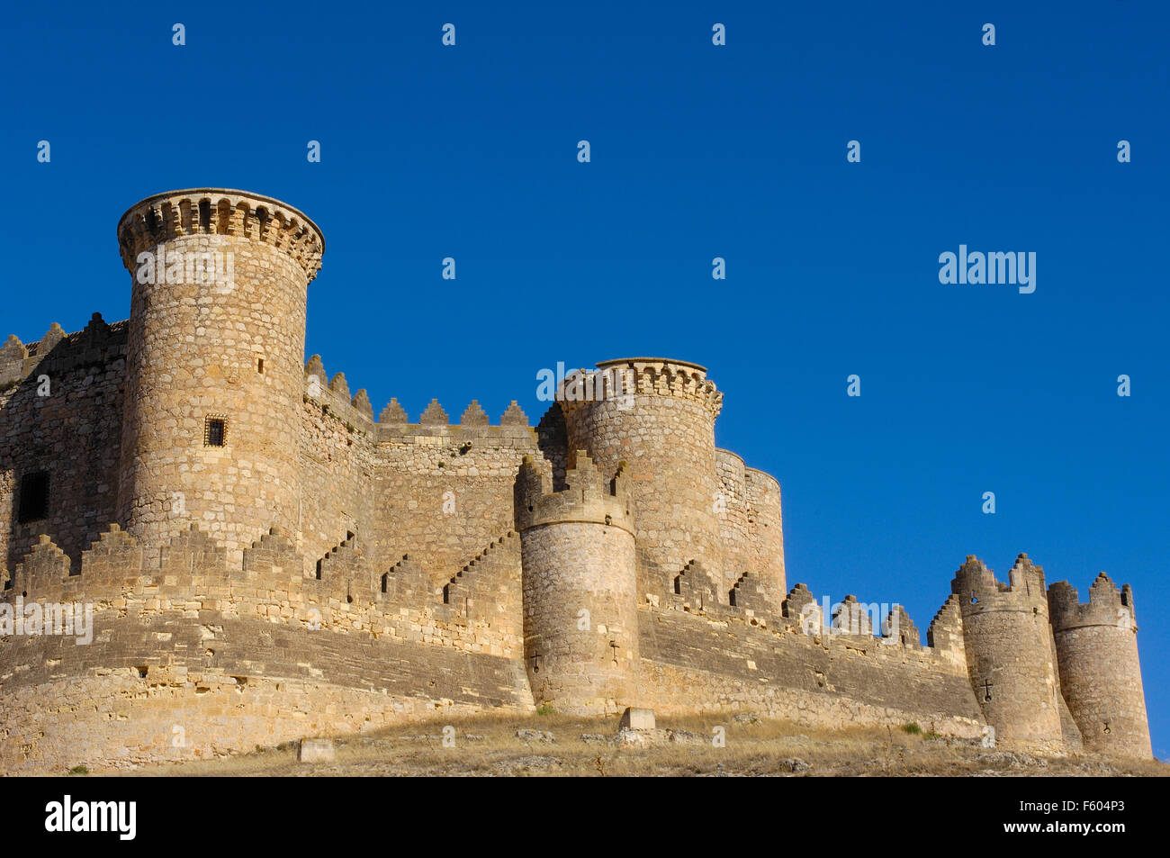 Belmonte castle (S. XV). Belmonte. Cuenca province, Castilla- La Mancha ...