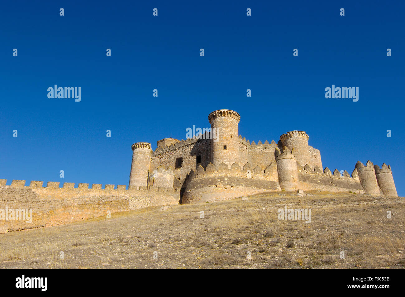 Belmonte castle (S. XV). Belmonte. Cuenca province, Castilla- La Mancha ...