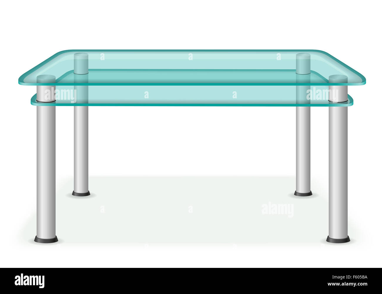 glass table furniture illustration isolated on white background Stock ...