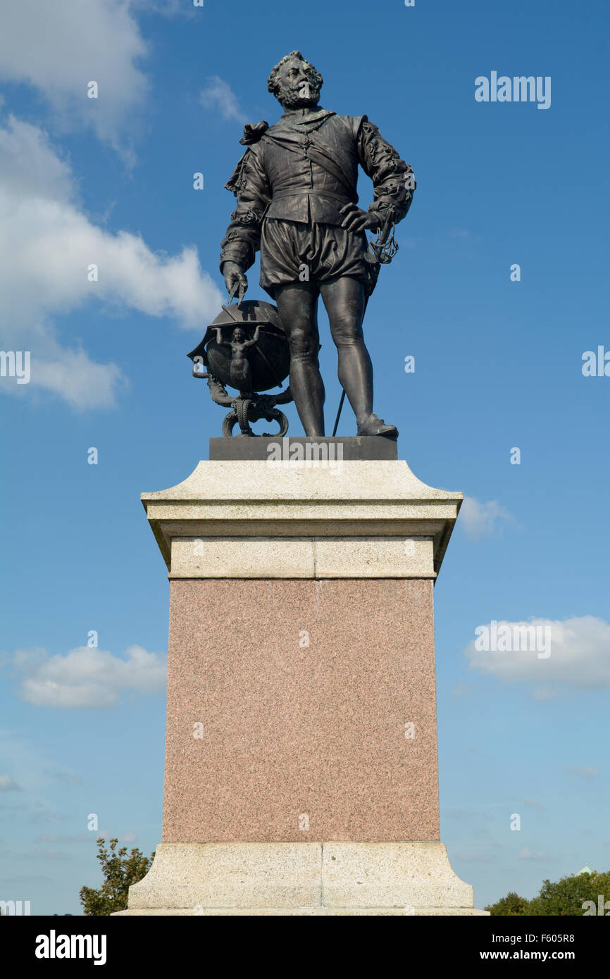 Sir Francis Drake Statue unveiled in 1884 by Lady Fuller Drake on ...