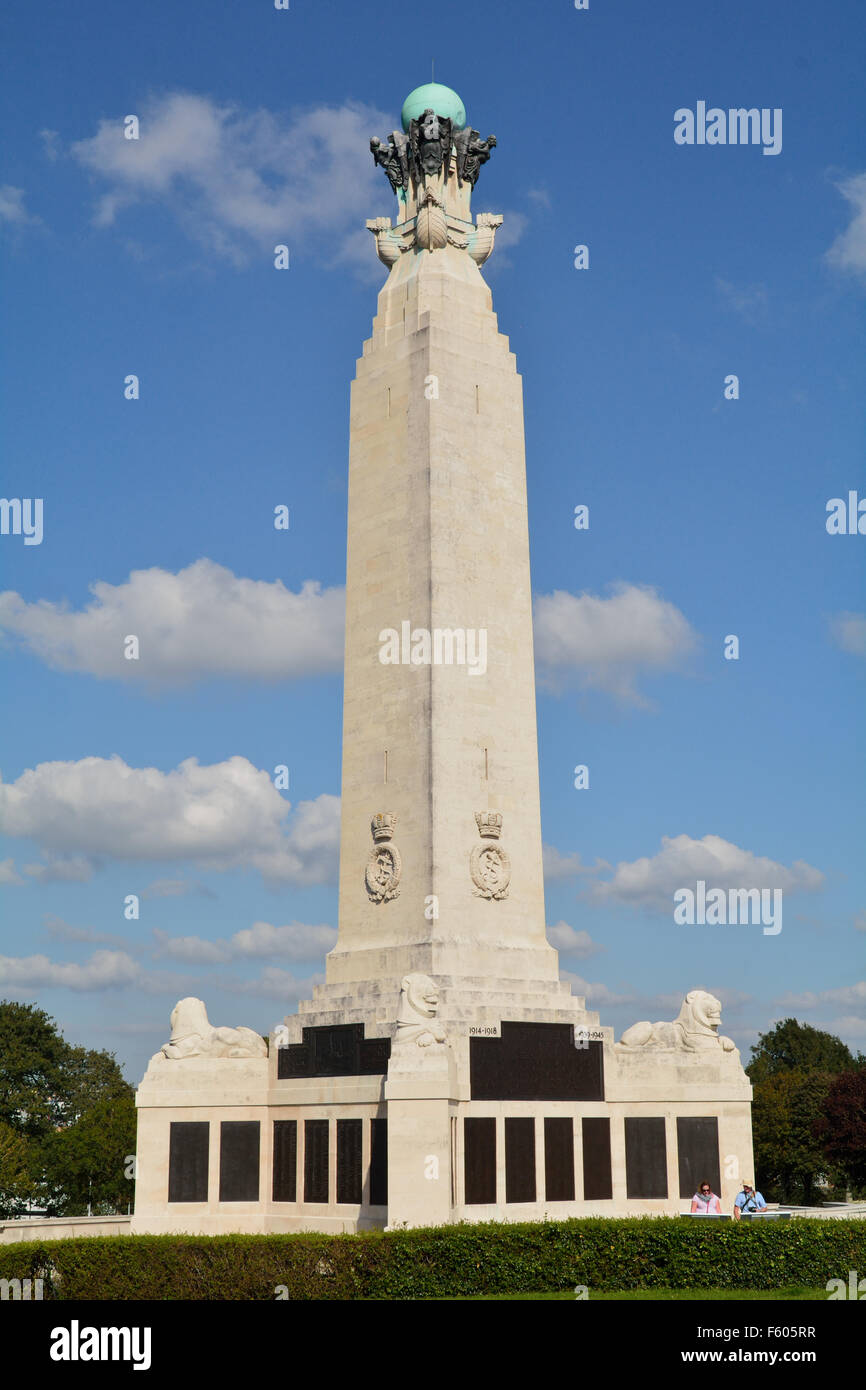 Naval Memorial by Sir Robert Lorimer (built in 1924) on Plymouth Hoe ...