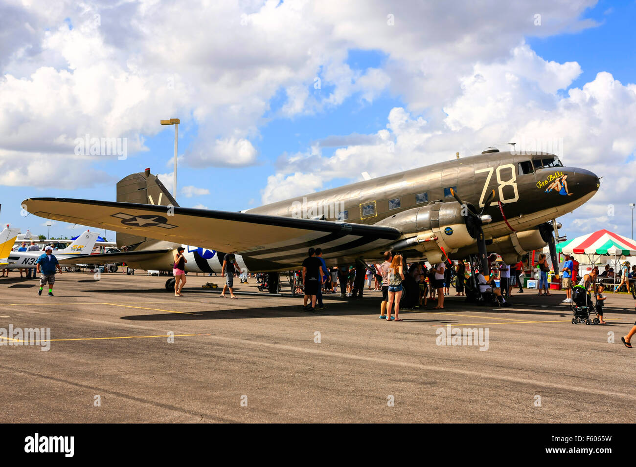 Tico Belle, the Douglas C-47 Skytrain from WW2 Stock Photo - Alamy