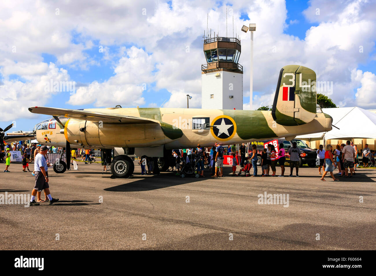 Killer B, B-25J Mitchell light bomber of WW2 in RAF camoflage at the ...