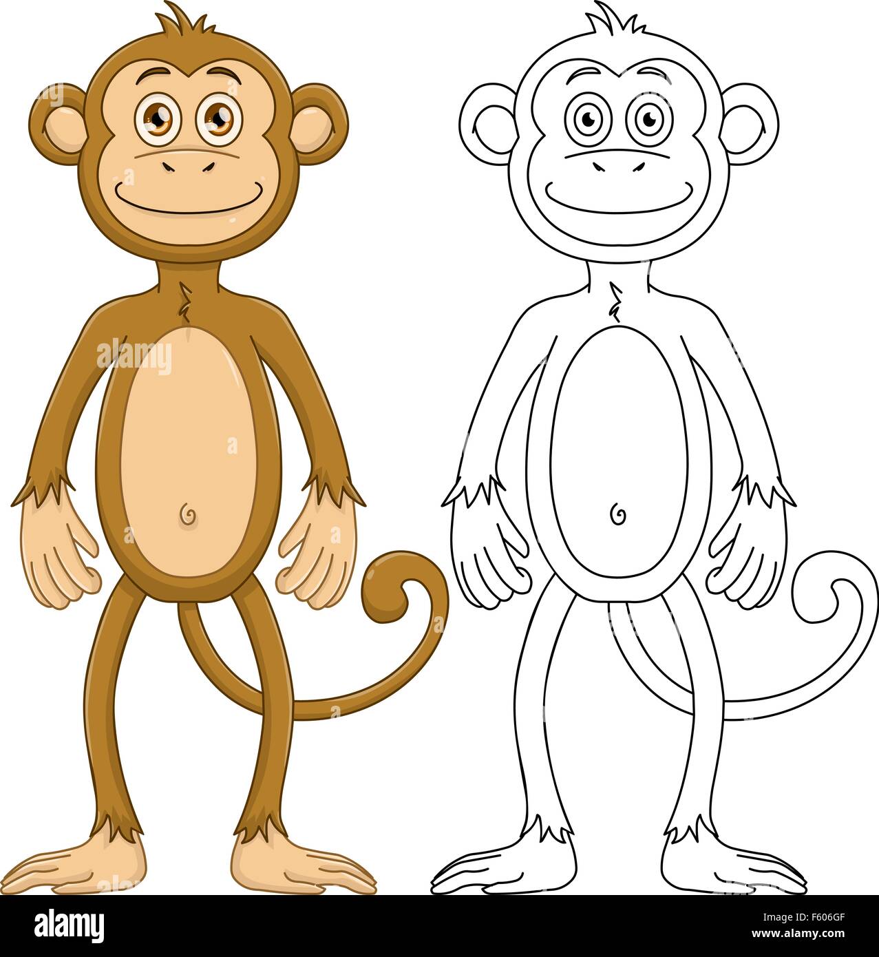 Monkey standing hi-res stock photography and images - Alamy