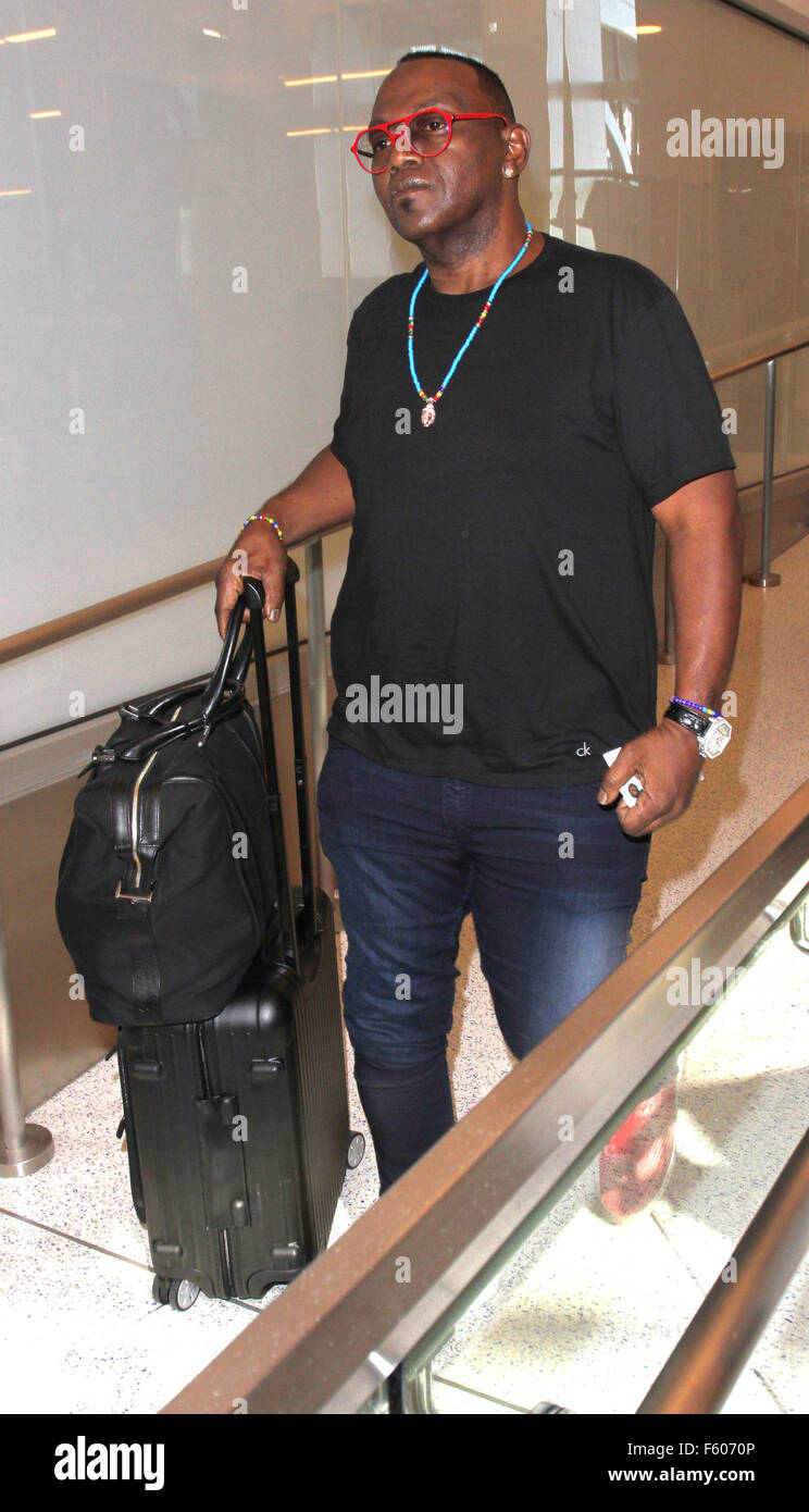 Randy Jackson departs from Los Angeles International Airport (LAX ...