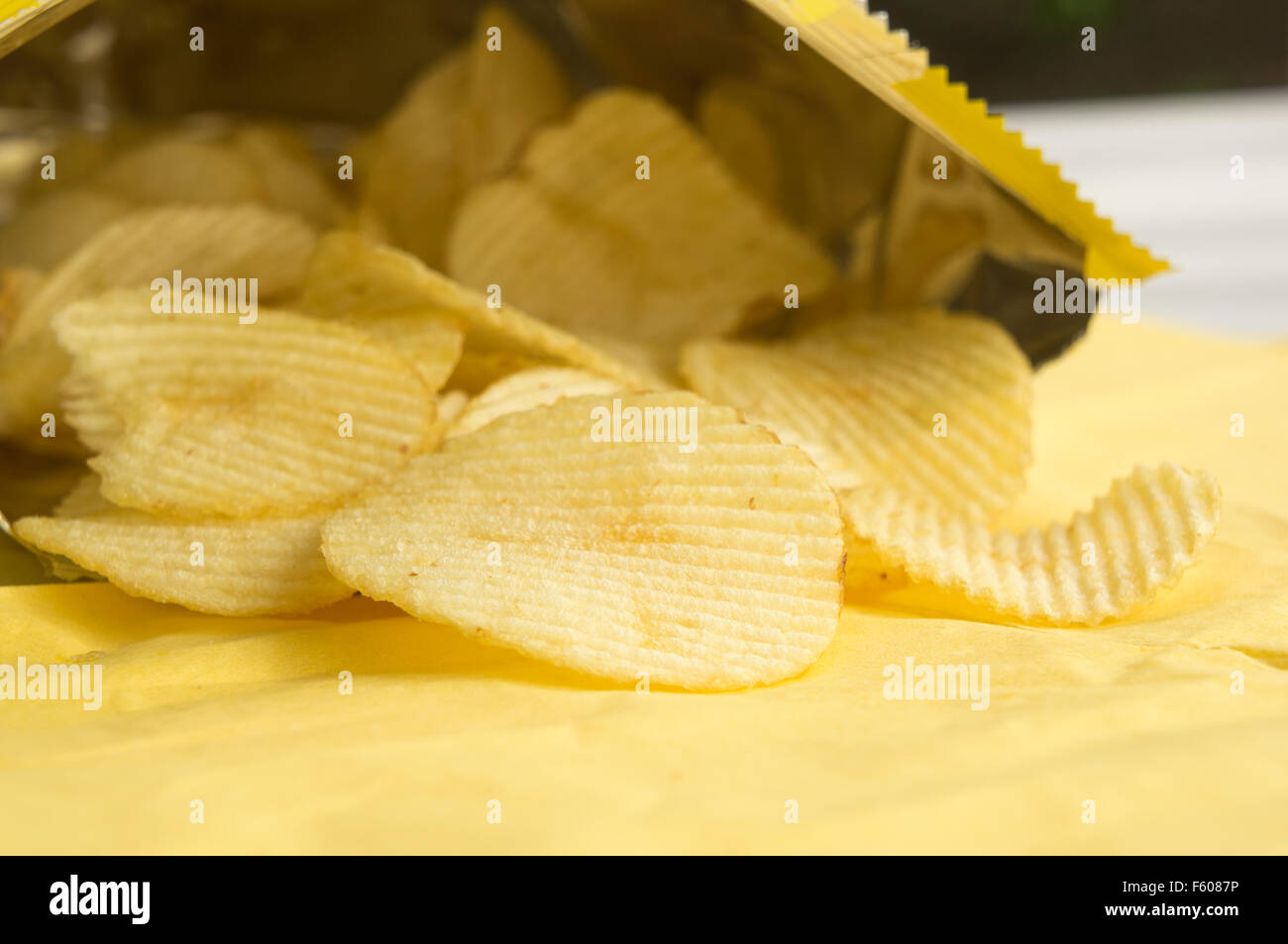 objects snack yellow gourmet crunchy macro Stock Photo - Alamy