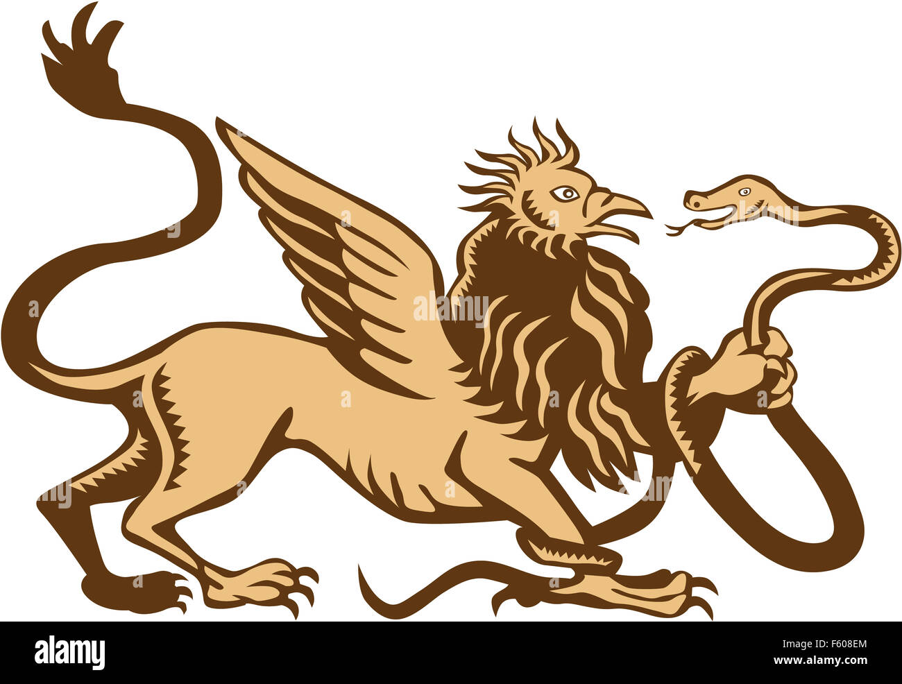 Gryphon mythical hi-res stock photography and images - Alamy