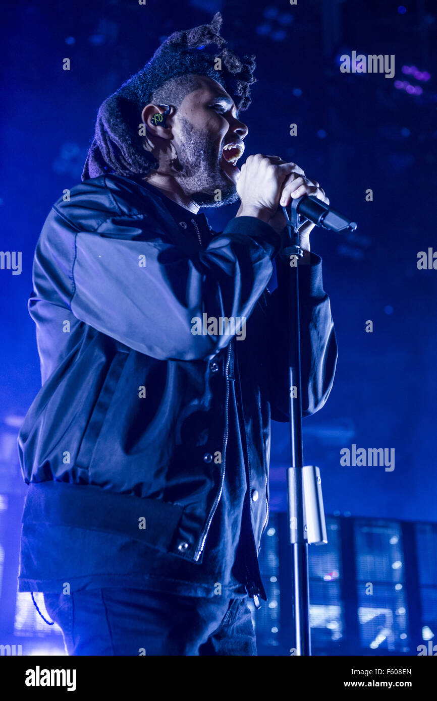 The Weeknd performing live at Apple Music Festival at the Roundhouse ...