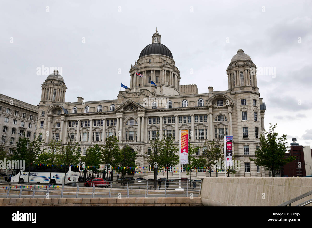 The Port of Liverpool Building on the waterfront of Liverpool, England ...