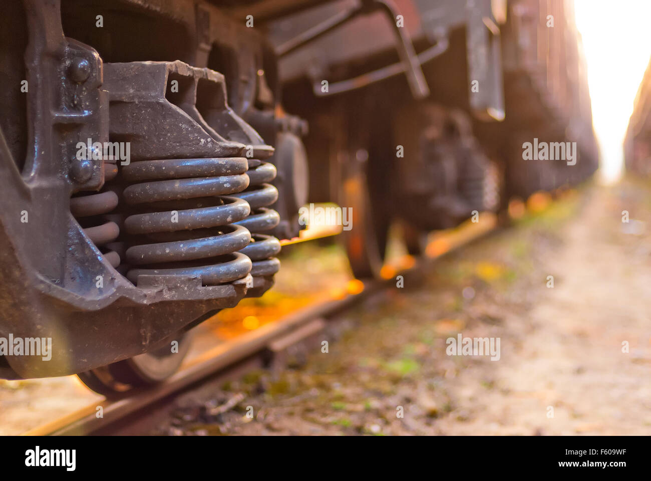 Train wheels on track hi-res stock photography and images - Alamy