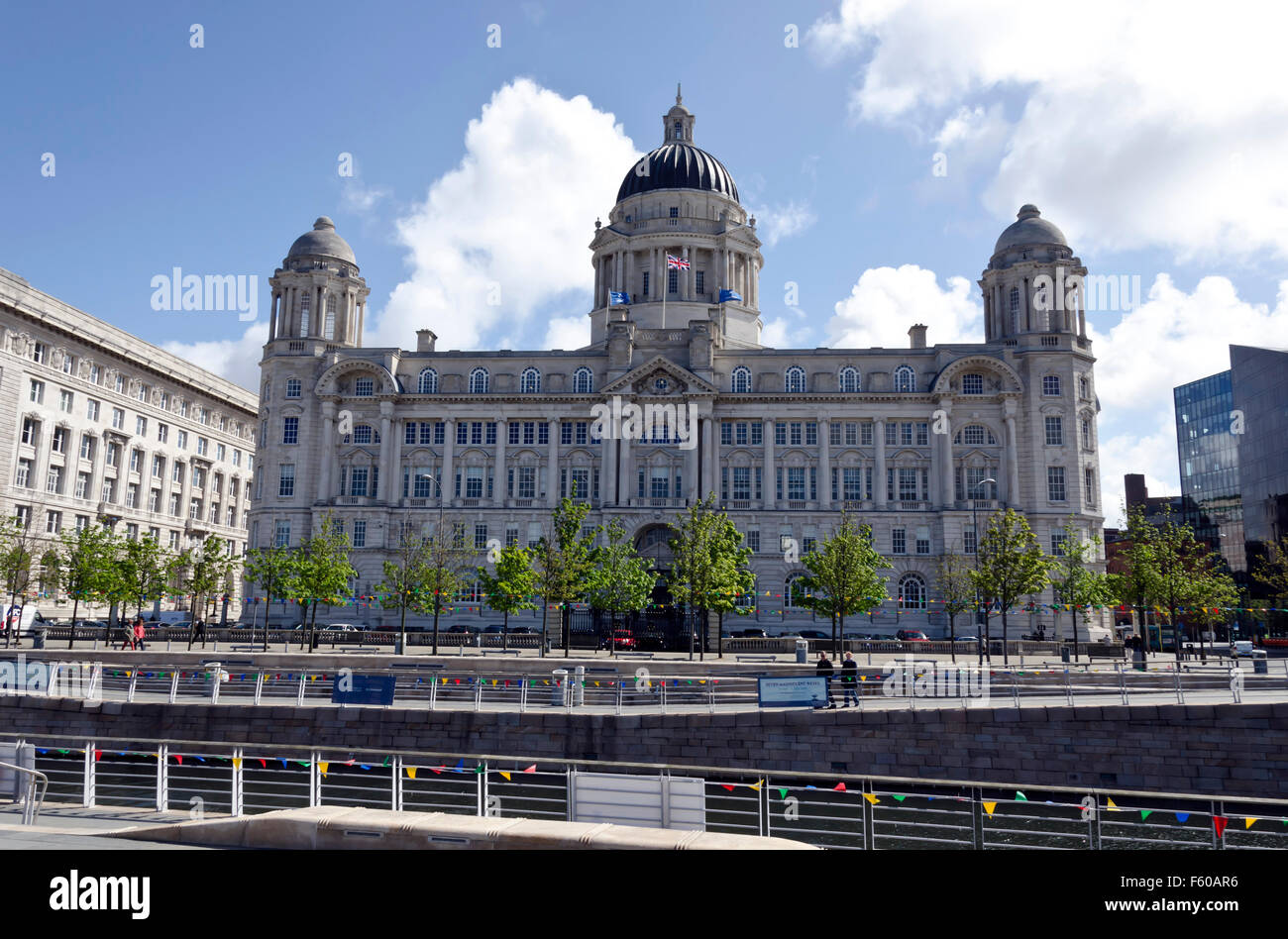 The Port of Liverpool Building on the Liverpool waterfront, England ...