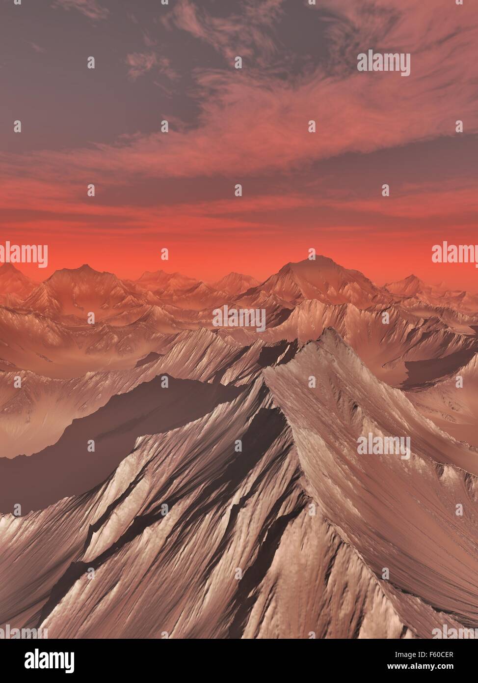 Mountains of Mars Stock Photo - Alamy