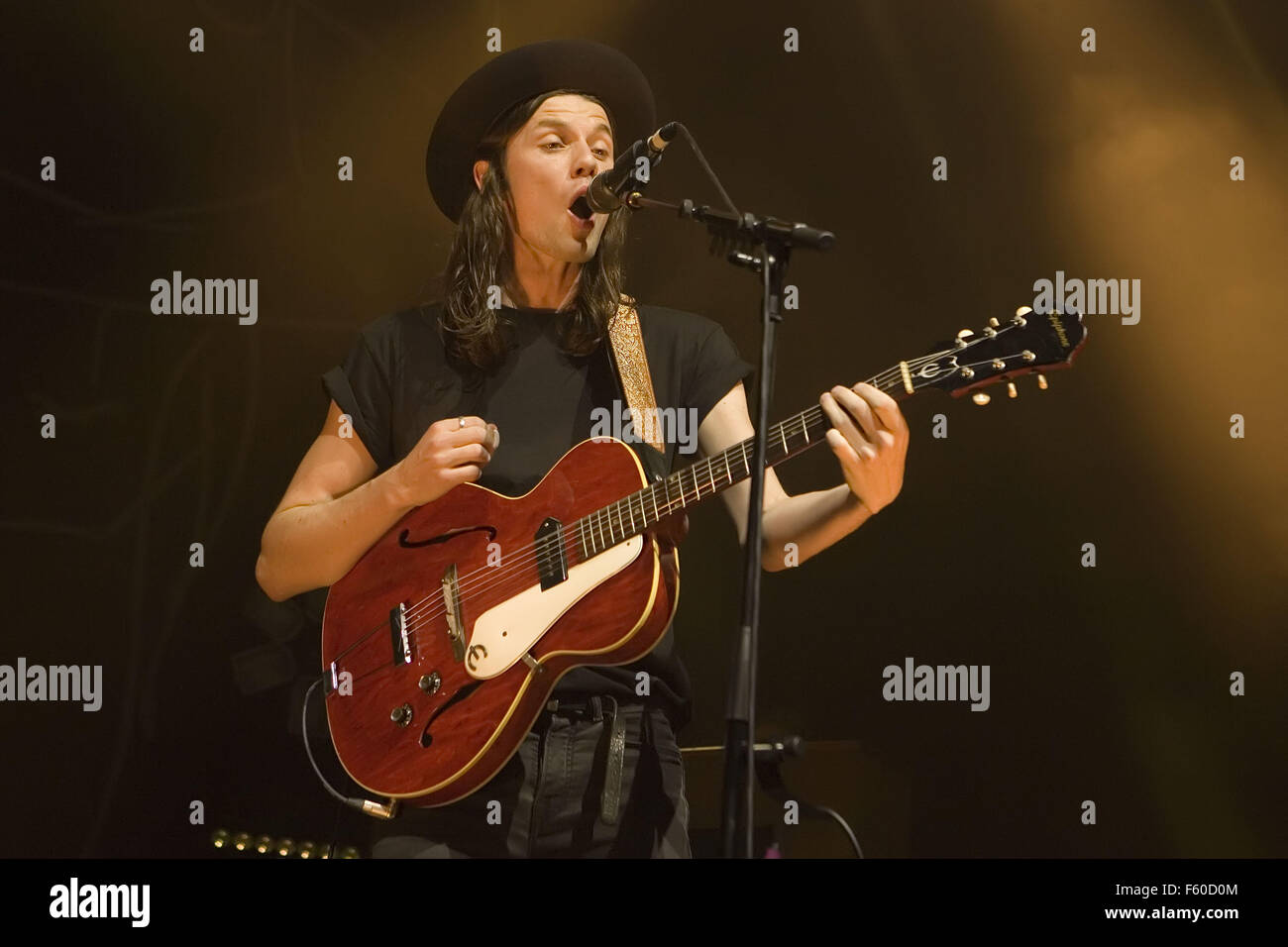 James Bay performing live on stage headlining at the O2 Academy in ...