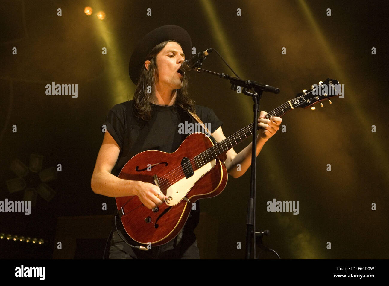 James Bay performing live on stage headlining at the O2 Academy in ...