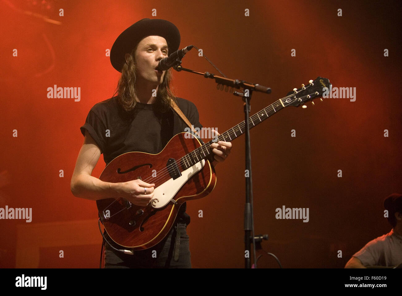James Bay performing live on stage headlining at the O2 Academy in ...