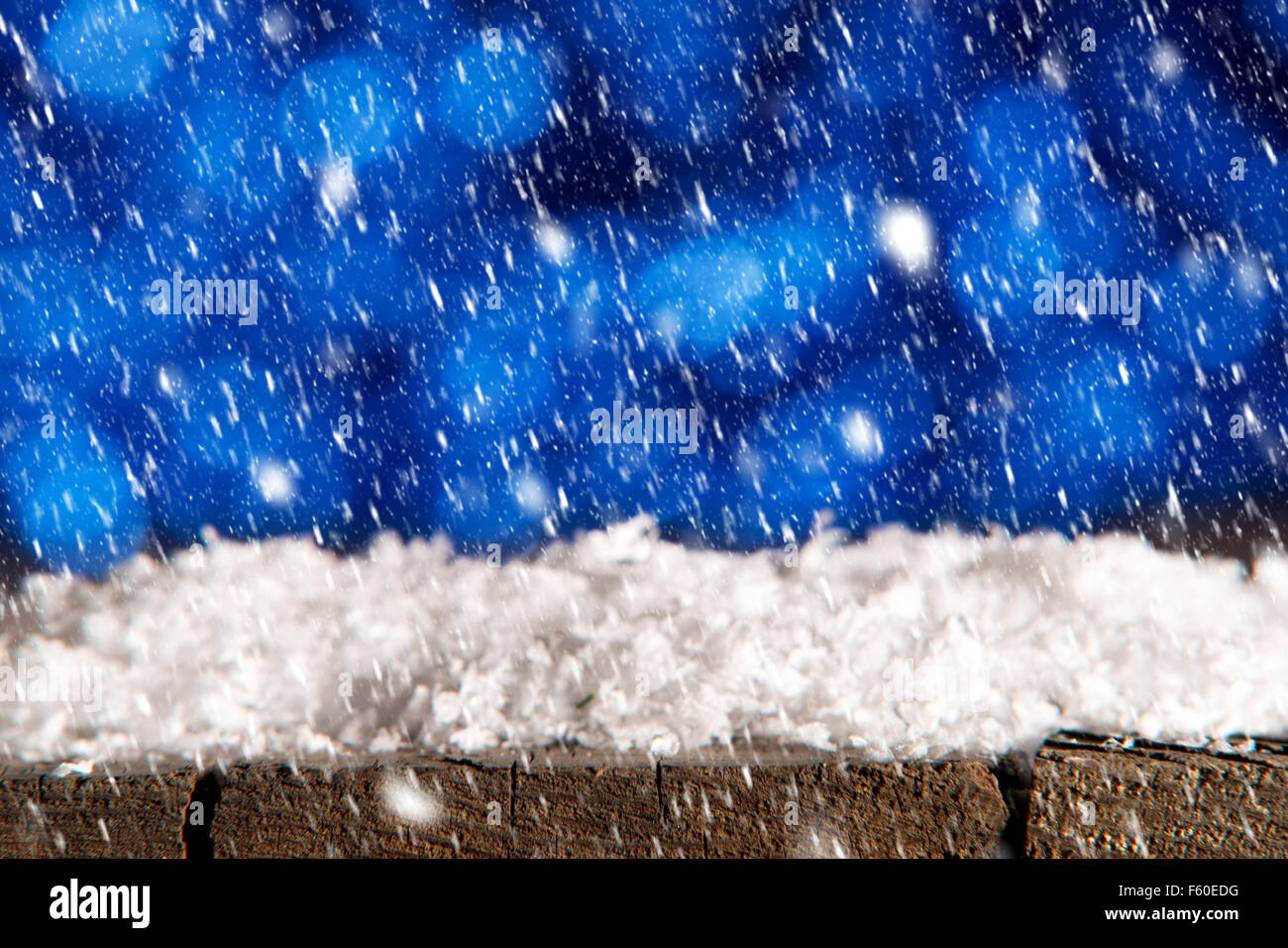 Winter background with snow flakes in the night Stock Photo - Alamy