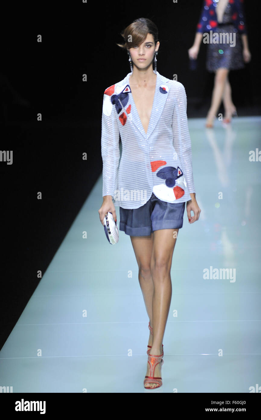 Milan Fashion Week Spring/Summer 2016 - Giorgio Armani - Catwalk ...