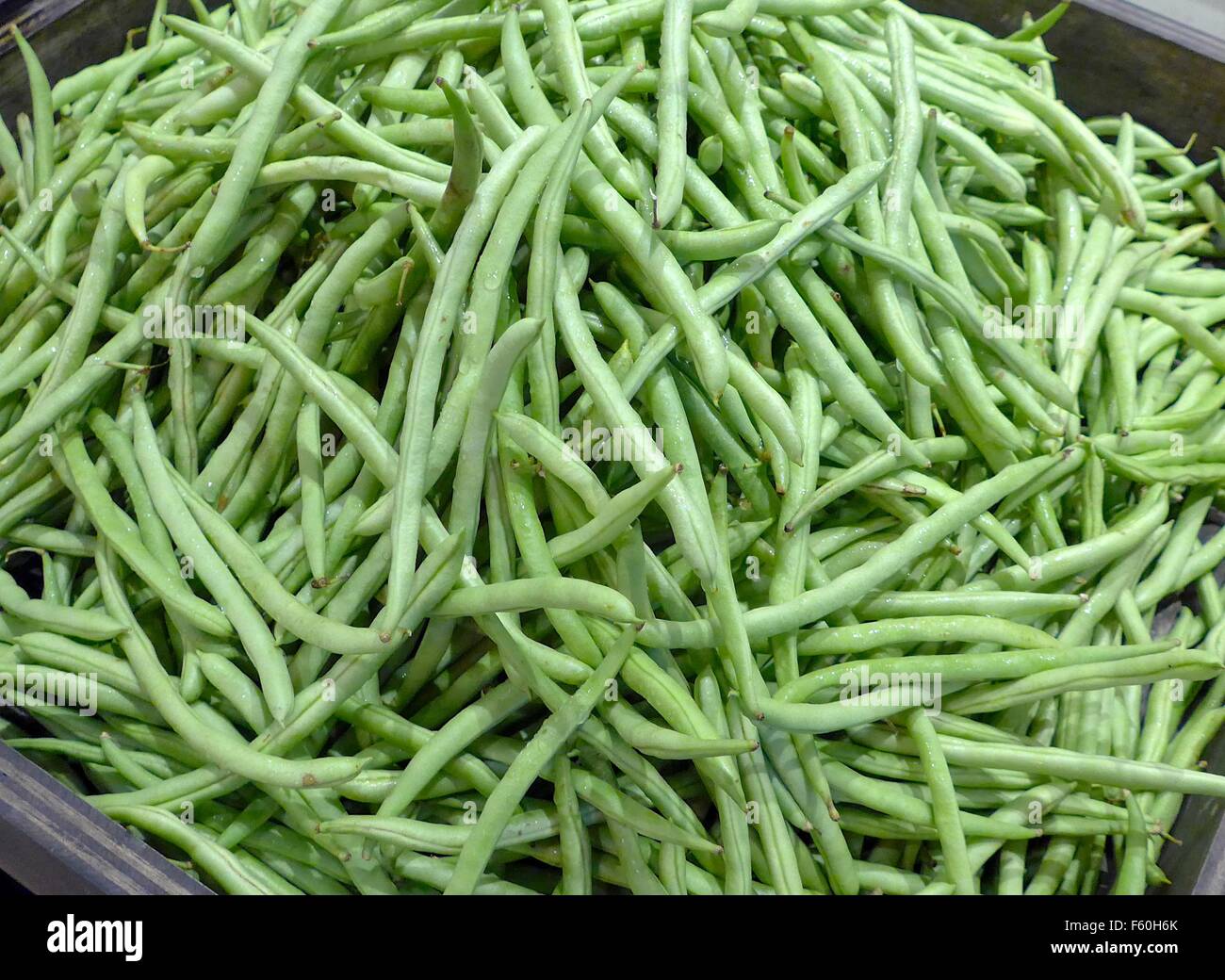 Green beans closeup Stock Photo - Alamy