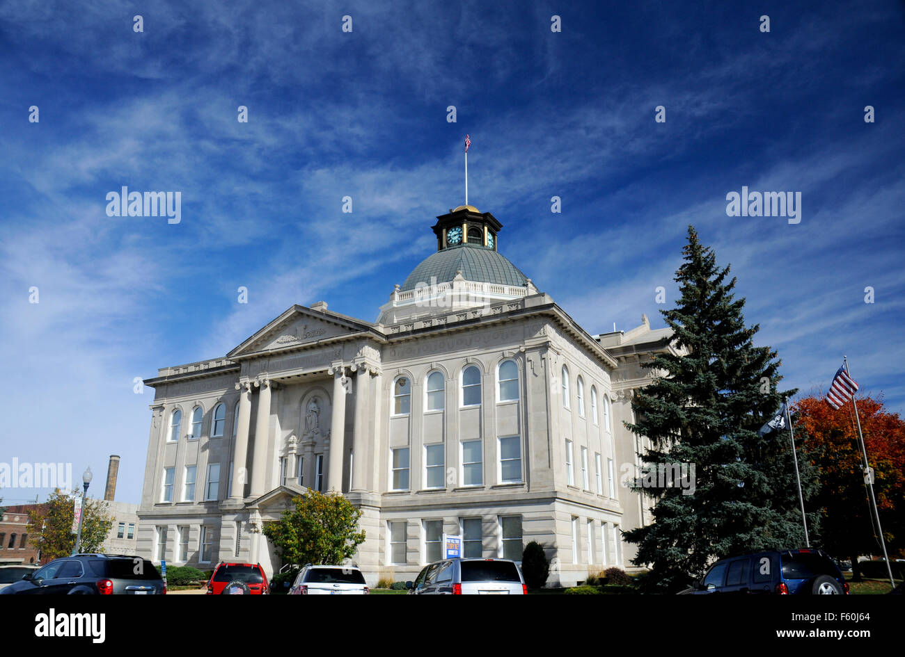 Boone County Courthouse, Lebanon, Indiana. Finished in 1912 Stock Photo ...
