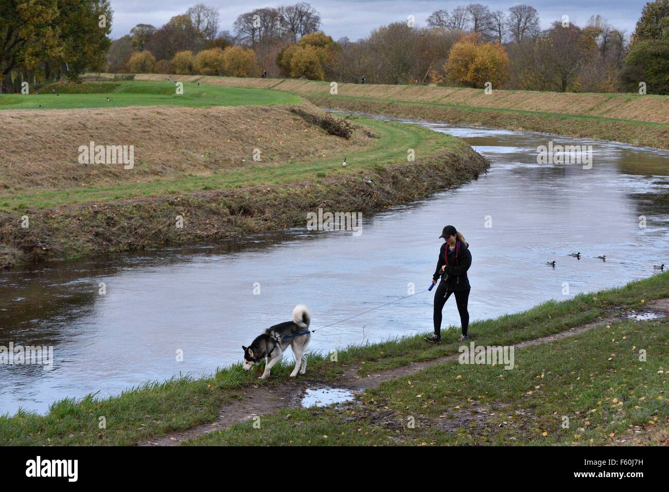 Woman windy mersey hi-res stock photography and images - Alamy