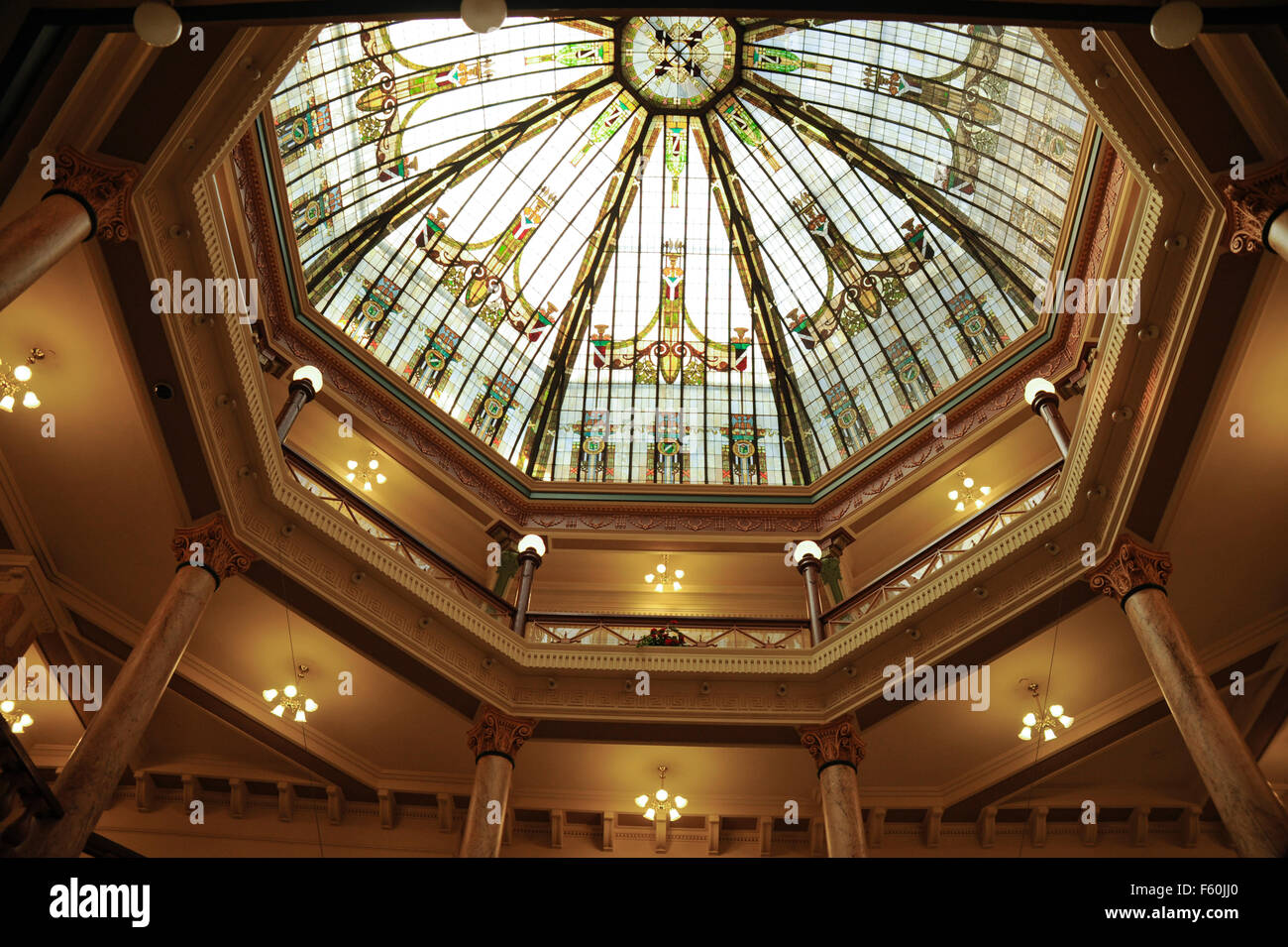 Boone County Courthouse, Lebanon, Indiana. Finished in 1912. Stained ...
