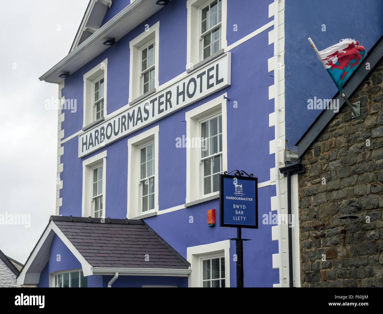 Harbourmaster hotel Aberaeron, Harbor master Stock Photo - Alamy