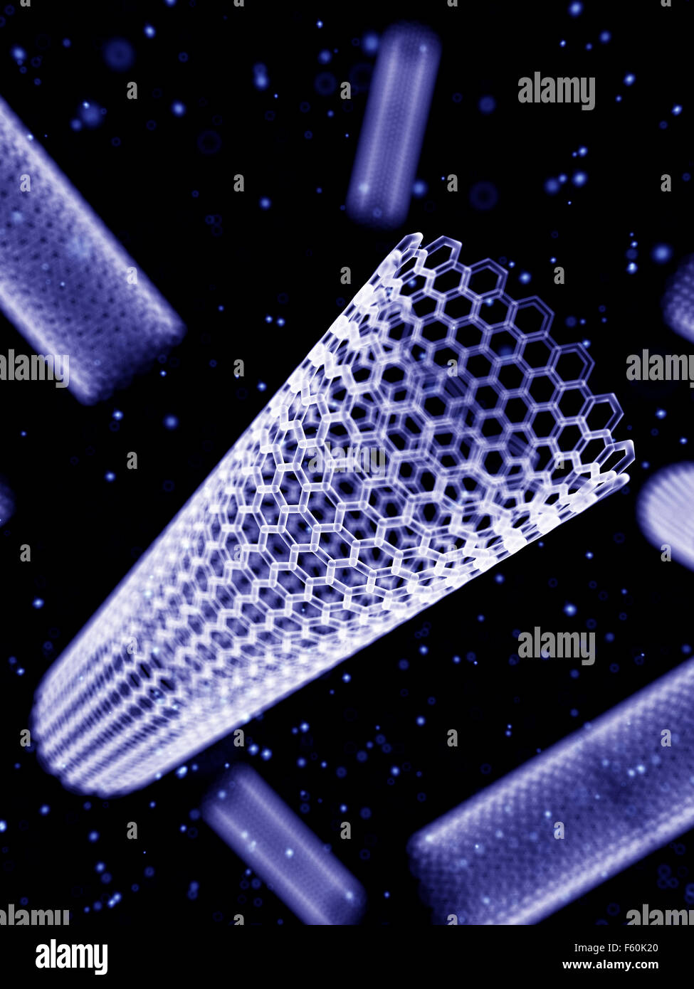 scientific illustration of a nano tube Stock Photo - Alamy