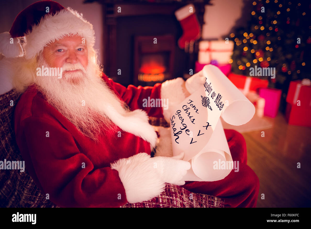 Santa naughty or nice list hi-res stock photography and images - Alamy