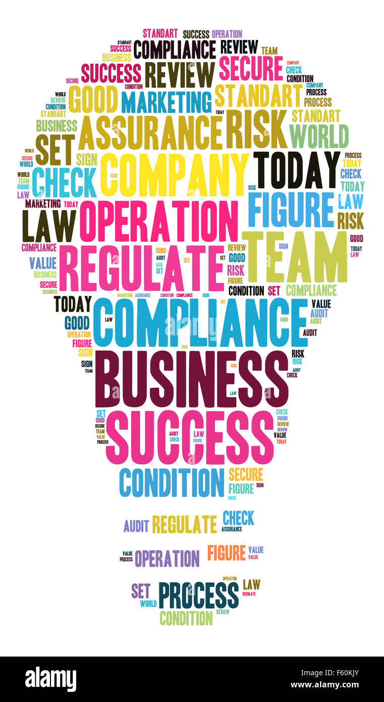Lightbulb illustration word cloud concept Stock Photo - Alamy