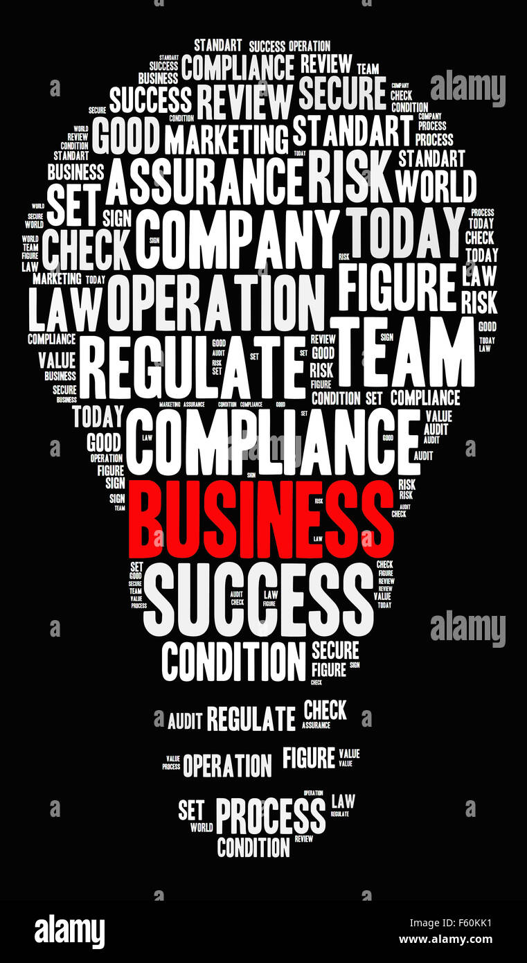 Lightbulb illustration word cloud concept Stock Photo - Alamy