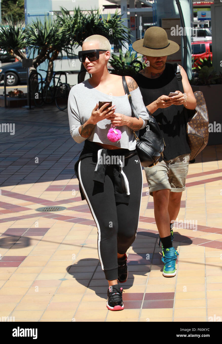 Amber Rose arrives at a spa in West Hollywood Featuring: Amber Rose ...