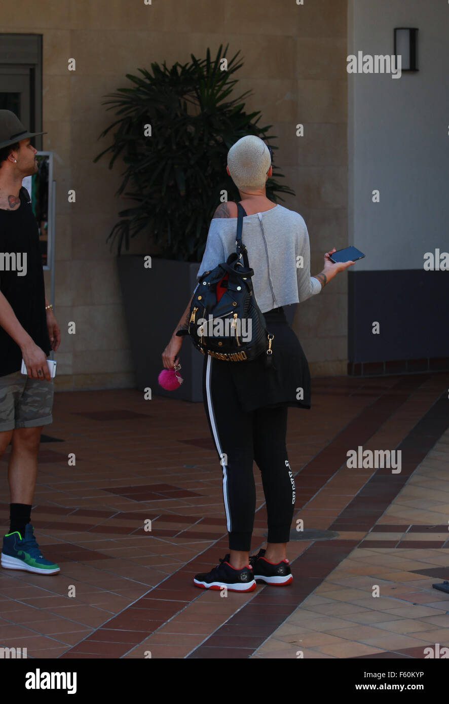 Amber Rose arrives at a spa in West Hollywood Featuring: Amber Rose ...