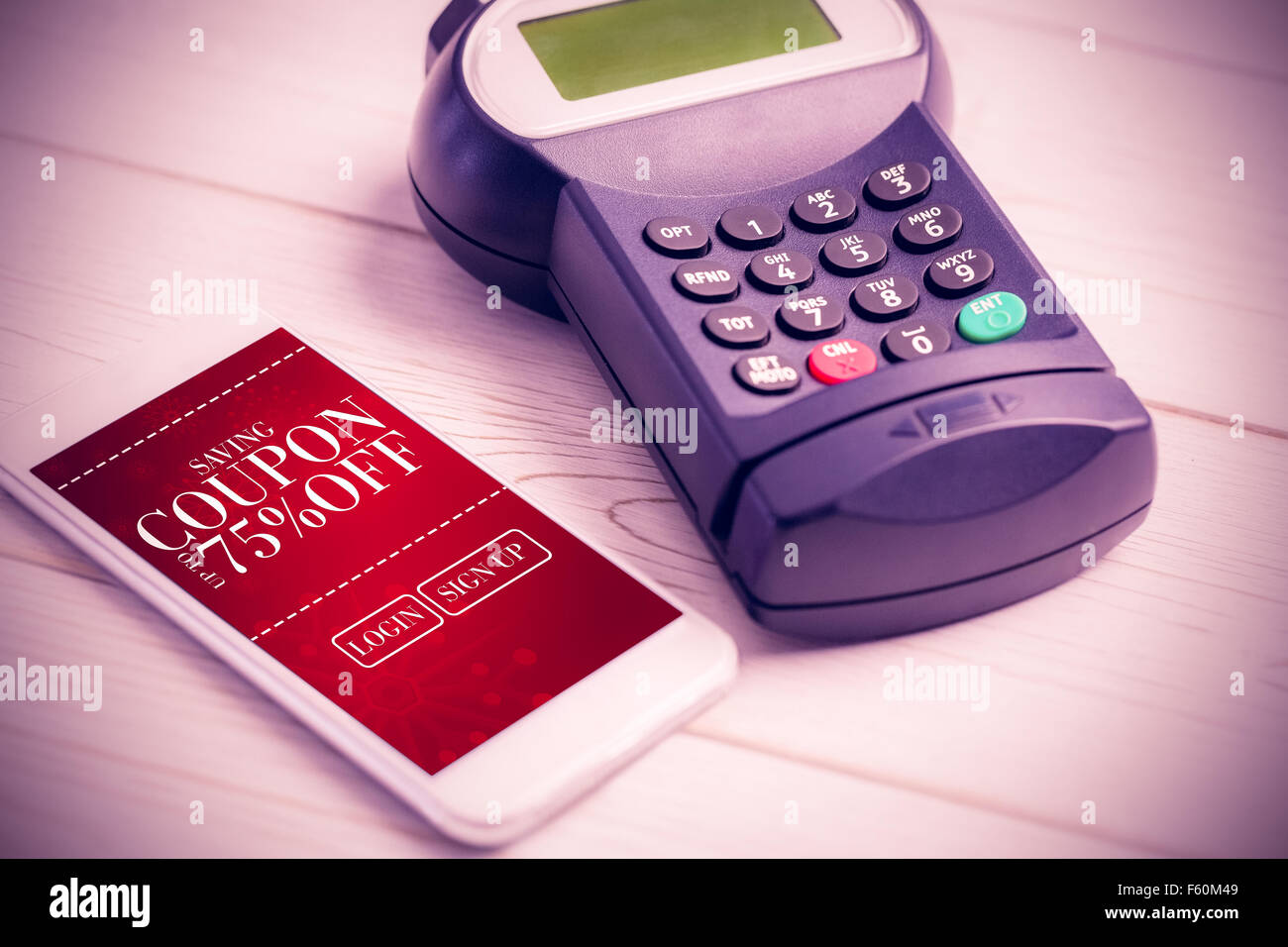 Mobile phone discount coupon hi-res stock photography and images - Alamy
