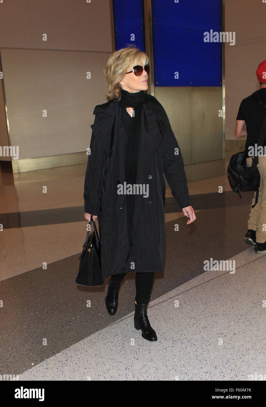 Jane Fonda arrives at Los Angeles International Airport (LAX) Featuring ...