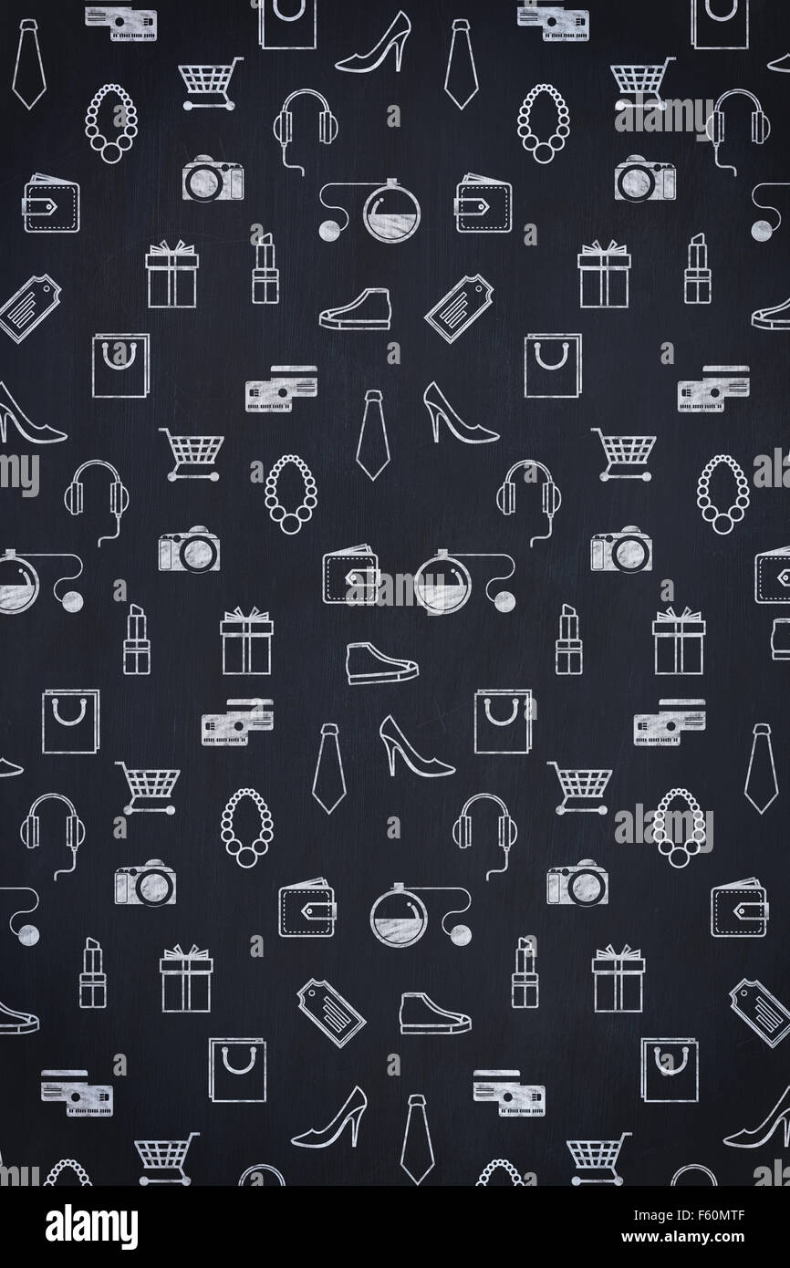A Shopping pattern of different items Stock Photo - Alamy
