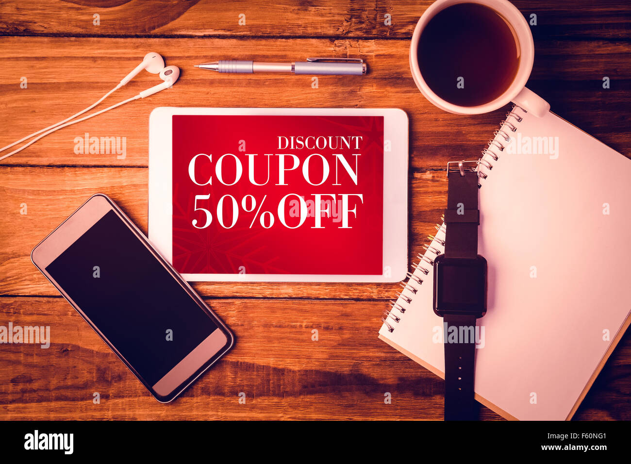 Composite image of sale advertisement Stock Photo - Alamy