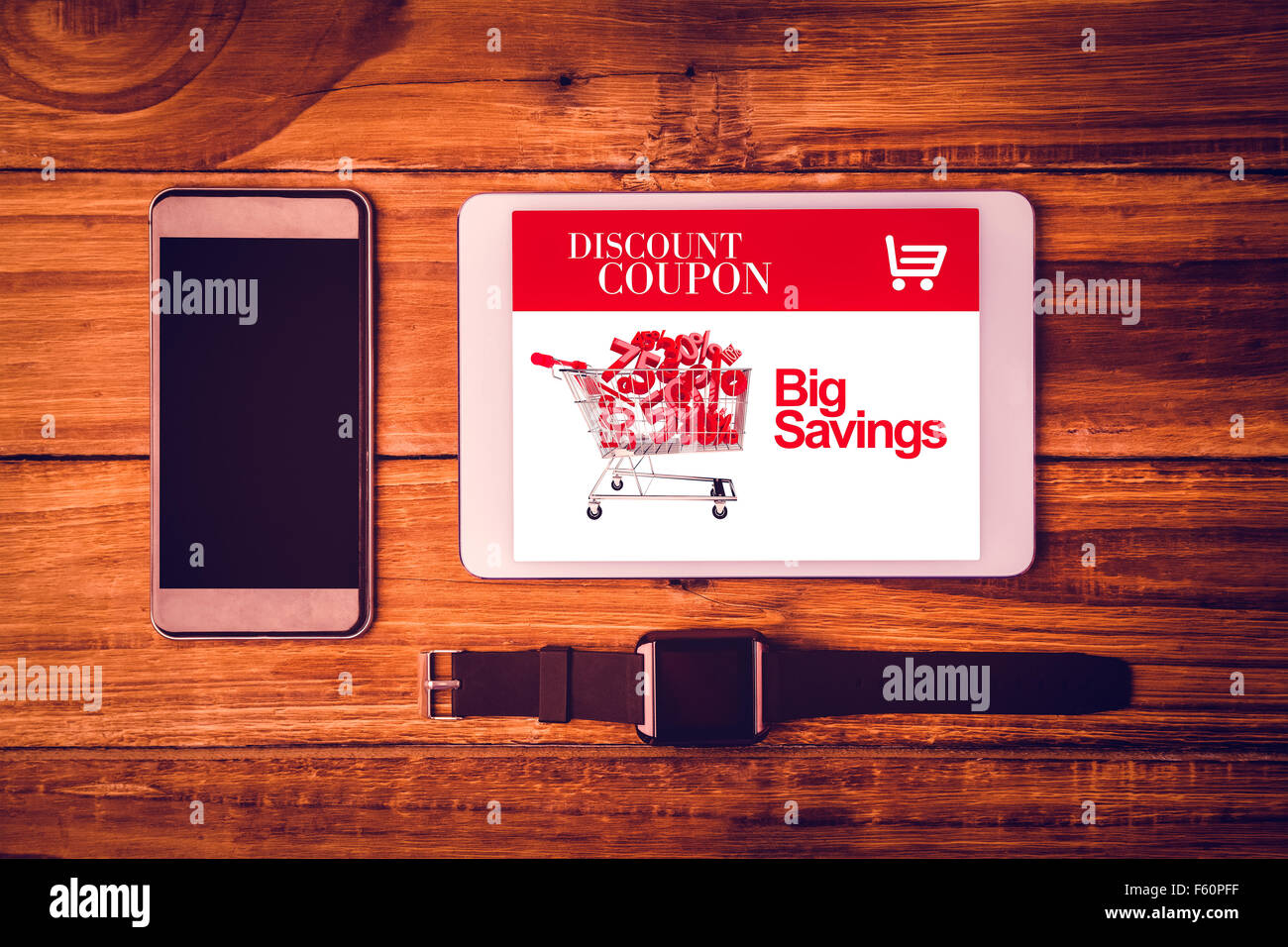 Composite image of sale advertisement Stock Photo - Alamy